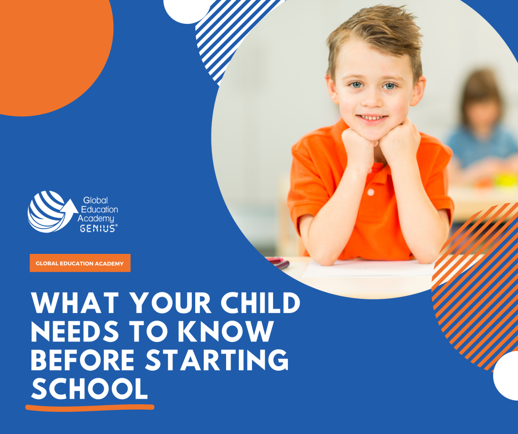 What your child needs to know before starting school - Global Education ...